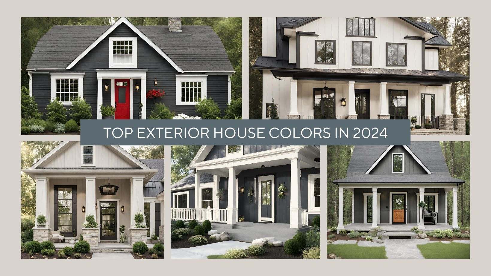 Top Exterior House Colors 2024 (BM + SW) | Trico Painting